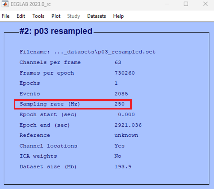 EEG Analysis - Down Sample