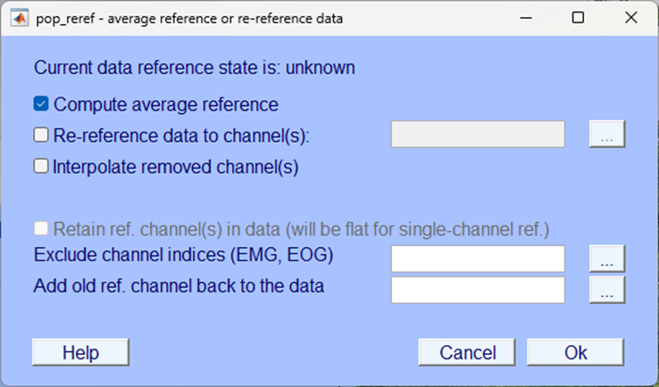 EEG Analysis - Re-reference