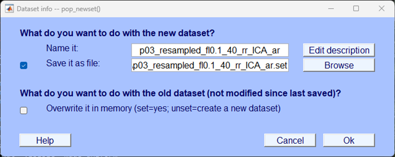 EEG Analysis - Artefact Rejection