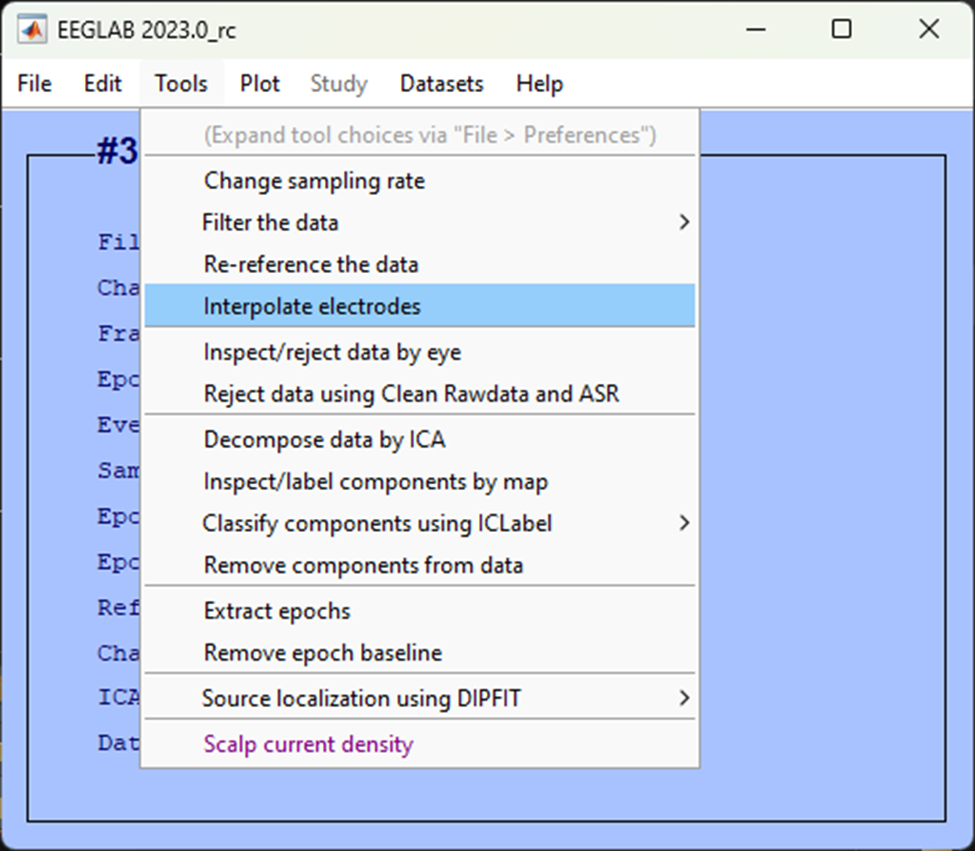 EEG Analysis - Interpolation