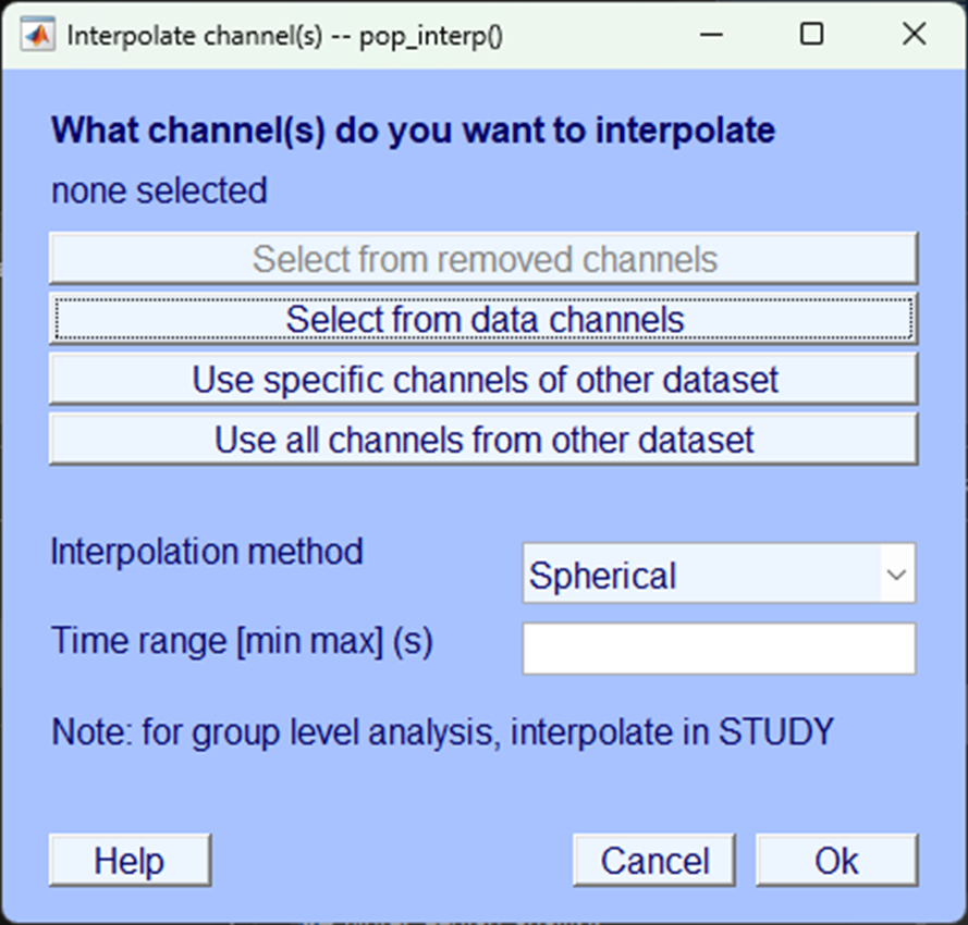 EEG Analysis - Interpolation